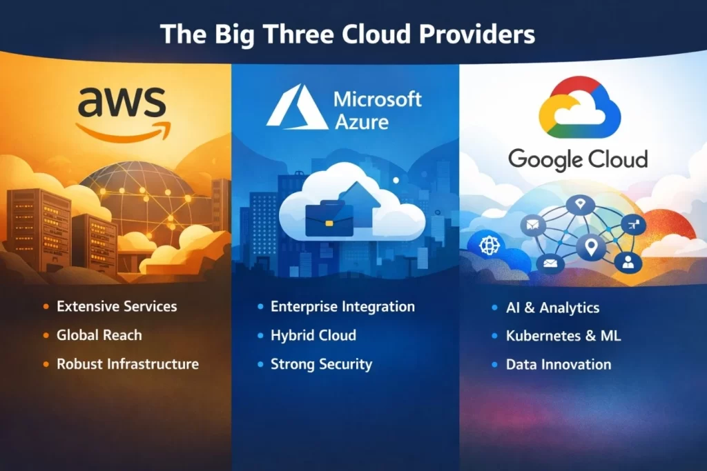 AWS vs Azure vs Google Cloud: CTO Decision Guide